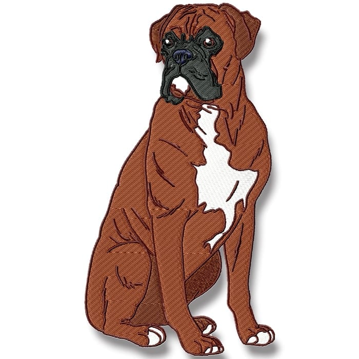Boxer Realistic Embroidery - Pam's Embroidery Designs