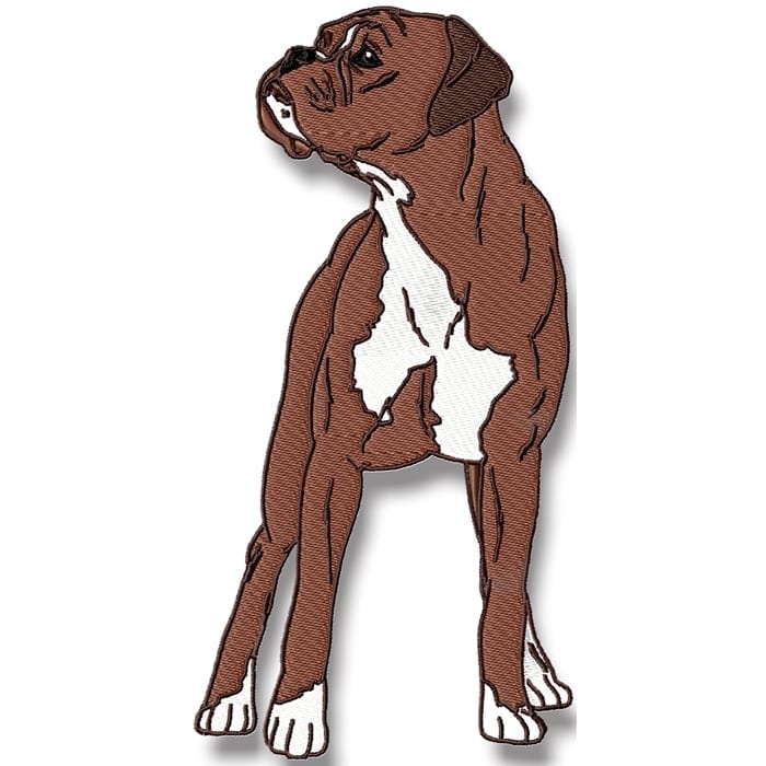 Boxer Realistic Embroidery - Pam's Embroidery Designs