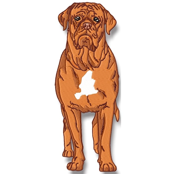 French Mastiff Realistic Embroidery - Pam's Embroidery Designs