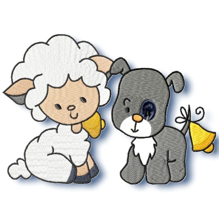 Little Sheep Machine Embroidery - Pam's Embroidery Designs