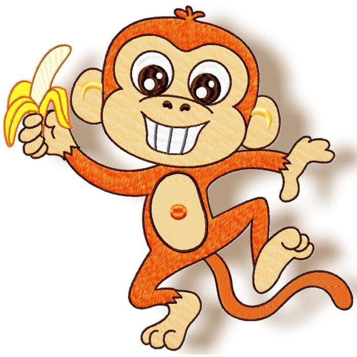 Cheeky Monkey Machine Embroidery - Pam's Embroidery Designs