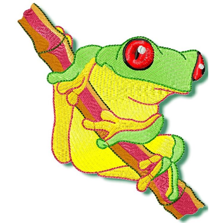 Tree Frogs Machine Embroidery - Pam's Embroidery Designs