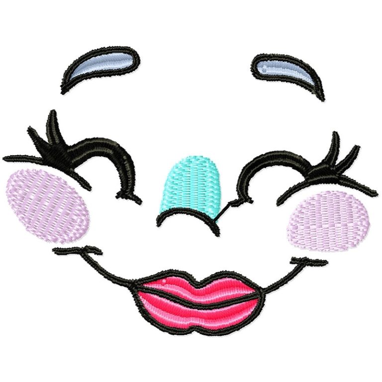 Rag Doll Faces Machine Embroidery - Pam's Embroidery Designs