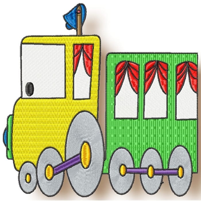 Terrific Trains Machine Embroidery designs - Pam's Embroidery Designs