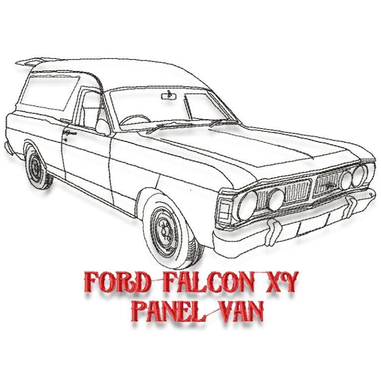Ford Falcon XY Panel Van Pam's Embroidery