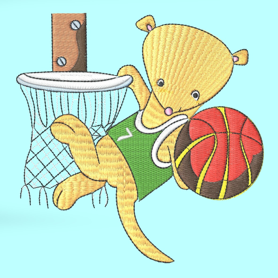 Sports Animals 10 Machine Embroidery - Pam's Embroidery Designs